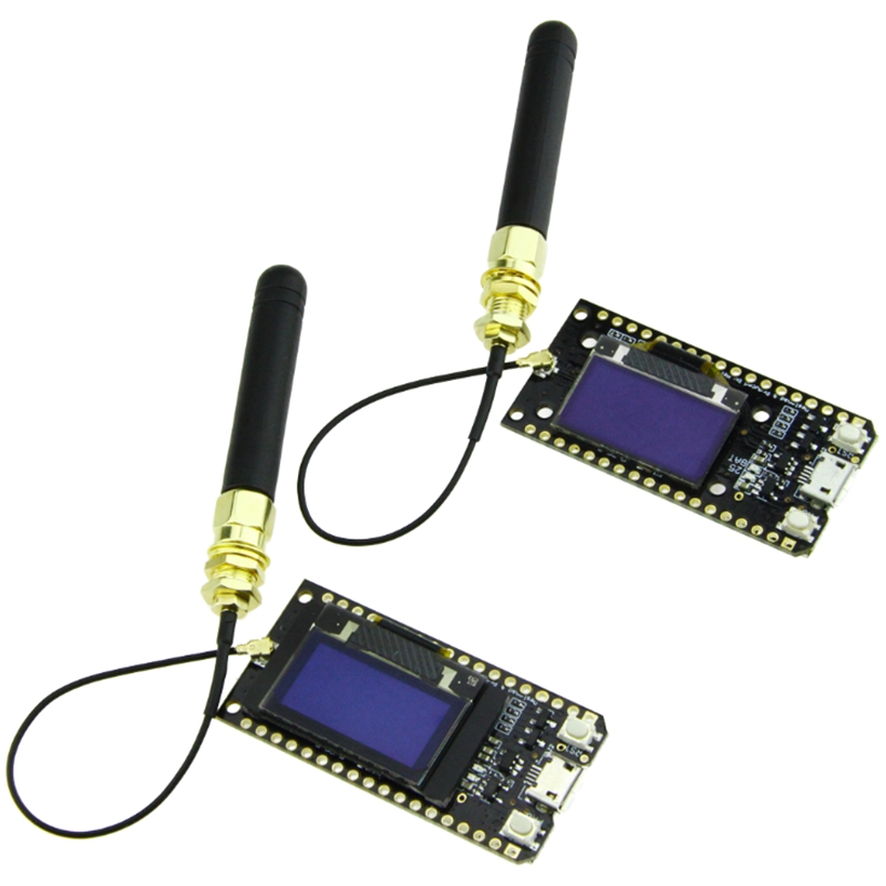 2Pcs of LORA32 868Mhz SX1276 ESP32 Oled-Display Bluetooth WIFI Lora Development Board - The ...