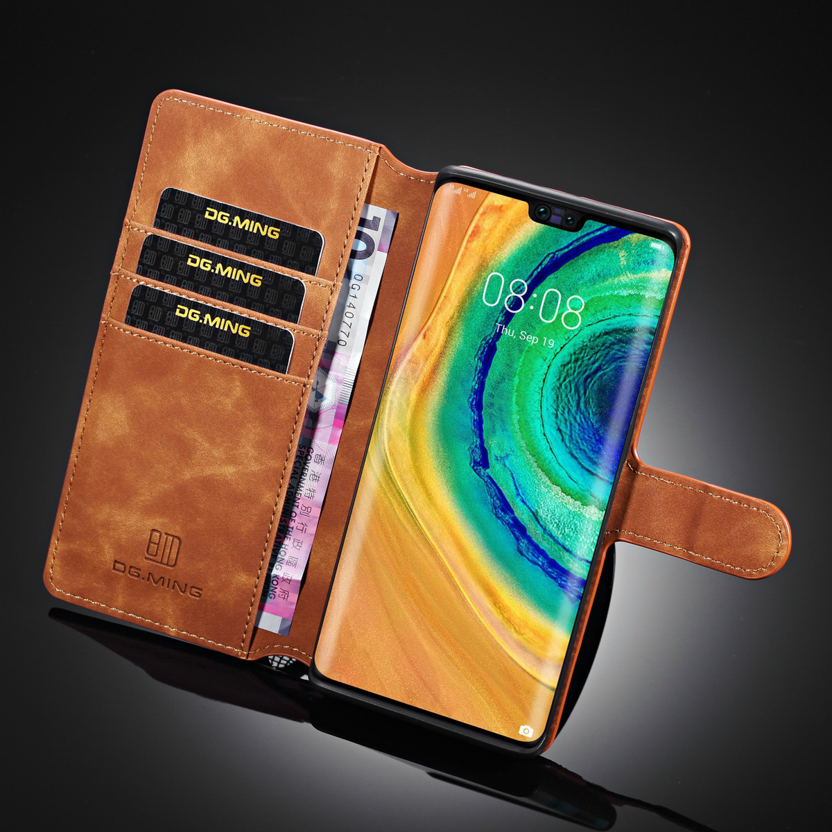 Huawei Mate 30 Pro Case ,RUILEAN Premium PU Leather Magnetic Flip Case ...