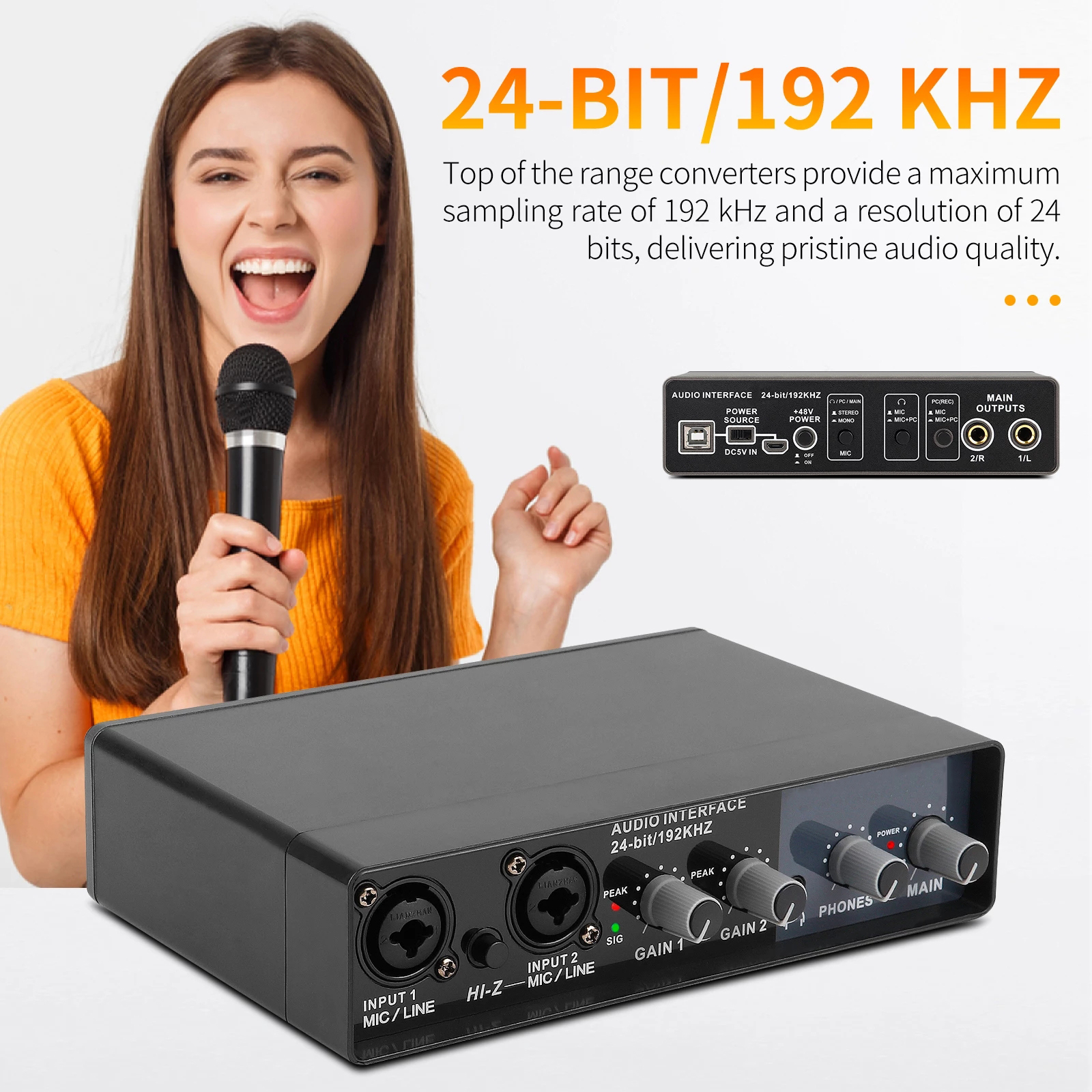 Audio interface USB Sound card UR24C UR22C professional recording ...