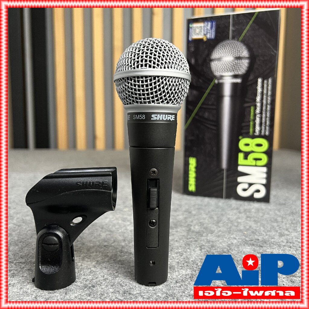 ฟรีค่าส่ง แท้มหาจักร* SHURE ไมโครโฟน รุ่น SM58S SM58 SM 58 S Dynamic ...