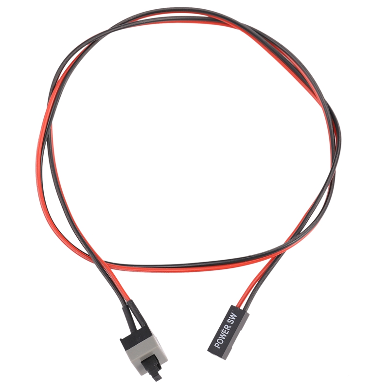 2 Pack 2 Pin SW PC Power Cable on/Off Push Button ATX Computer Switch ...