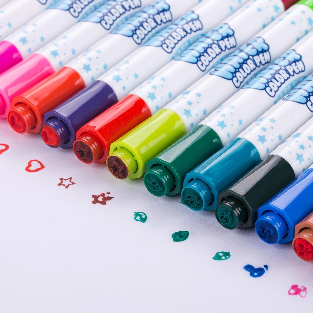 ปากกาสีเมจิก (ชุด12สี) ตราม้า H-110 - zirieng - ThaiPick