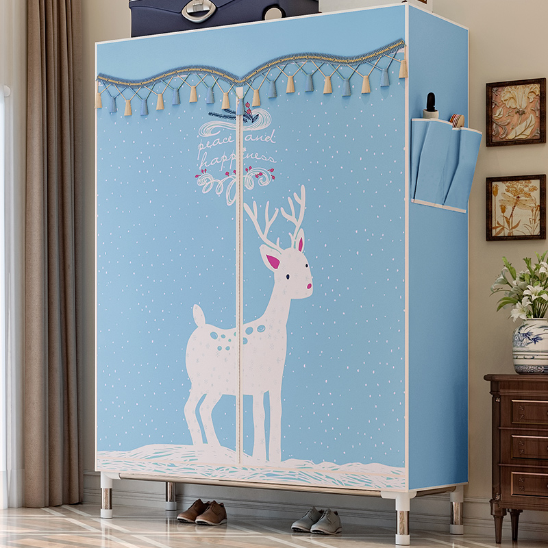 Shupin ตู้เสื้อผ้า บล็อค ลายการ์ตูน มีซิปเปิด-ปิด พร้อมช่องเก็บของ ผ้า ...