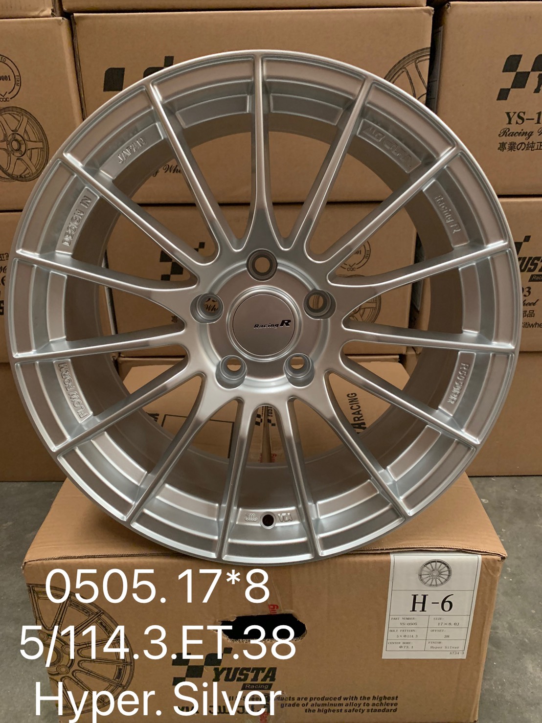 ล้อแม็กใหม่ RS05 - ขอบ17 - งานYUSTA - ( 17 x 5 รู 114 ) หน้ากว้าง 8 x 8 ET38/38 - 3สี - ส่งฟรี ...