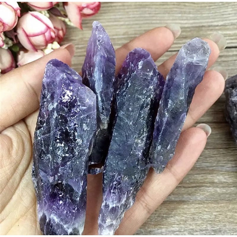 1 Pc Natural Amethyst Rough Point Available for healing and Meditation ...