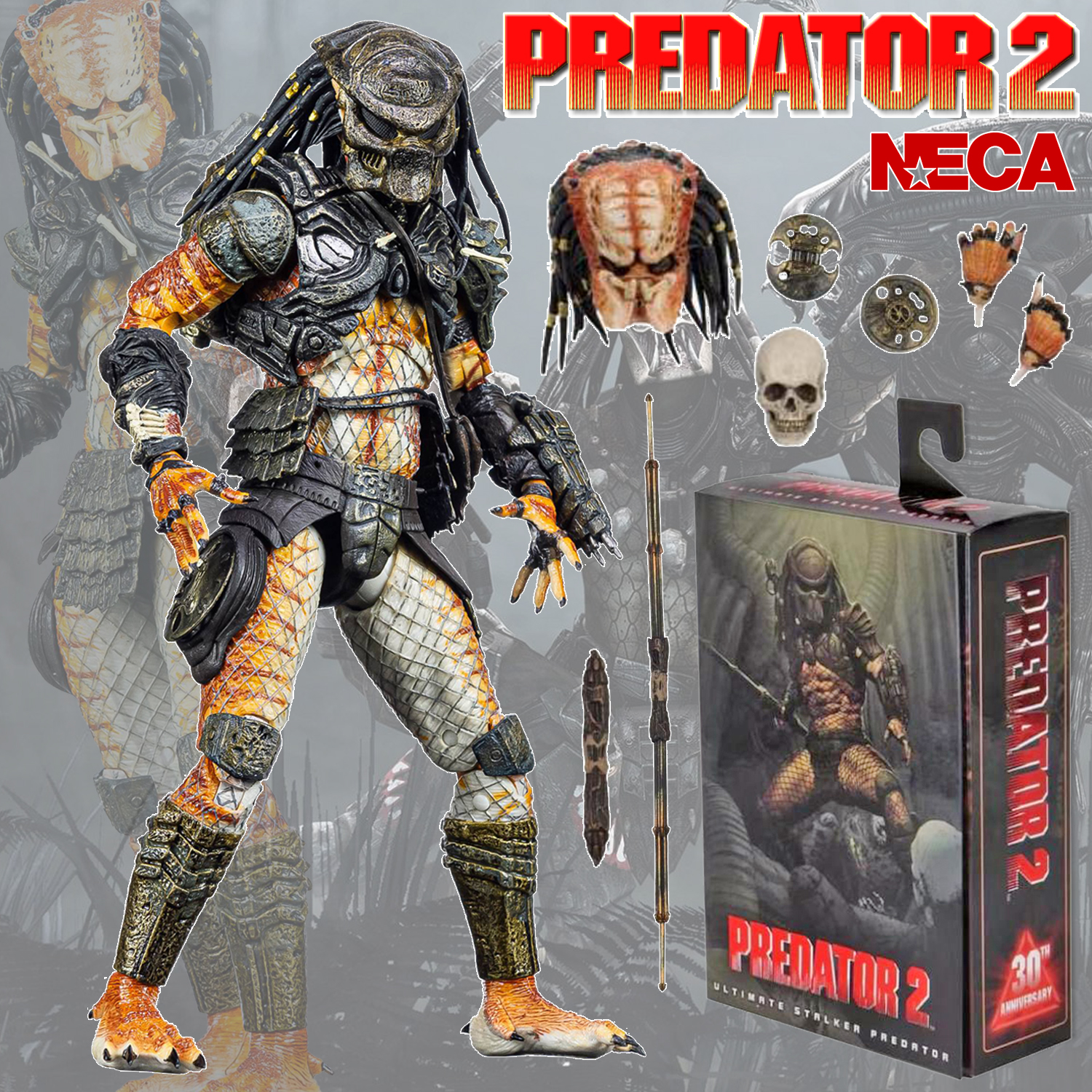 Figma ฟิกม่า งานแท้ 100% Figure Action NECA จากหนังดัง Predator 2 ...
