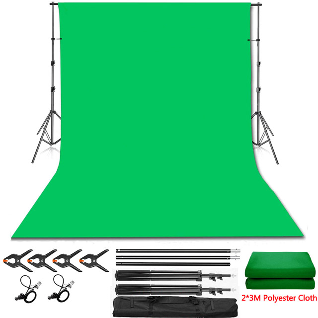 Photo Video Studio Adjustable 2x2m Backdrop Background Stand Support ...