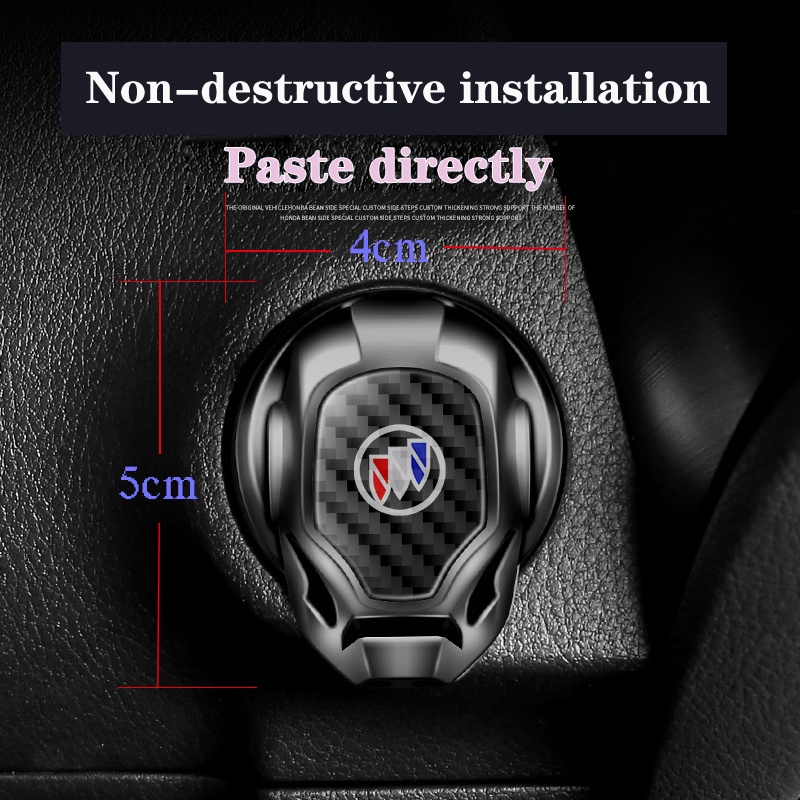 【ร้อนแรง】ฝาครอบปุ่มกดปุ่มสตาร์ทรถยนต์ Car Interior Engine Ignition ...