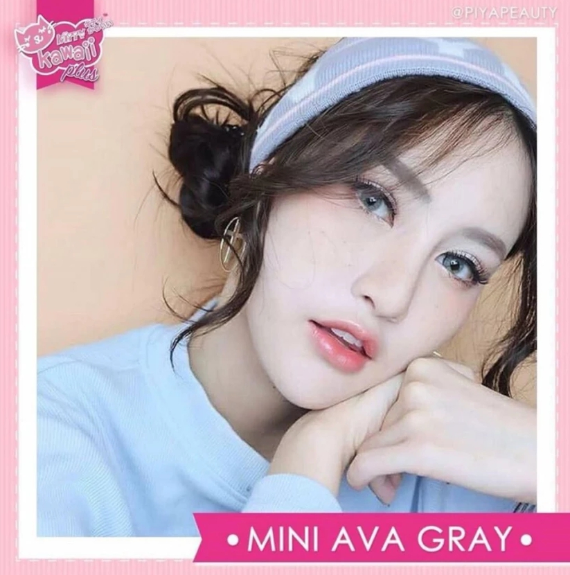 คอนแทคเลนส์ Kitty kawaii รุ่น Mini Someday Gray (สีเทา) - WINKBIGEYES - ThaiPick