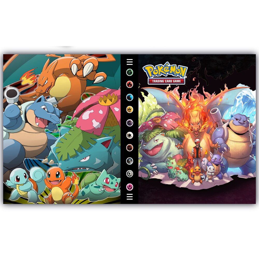 Anime Pokemon Cards Album Shining Charizard Cartoon Book Game Card VMAX ...