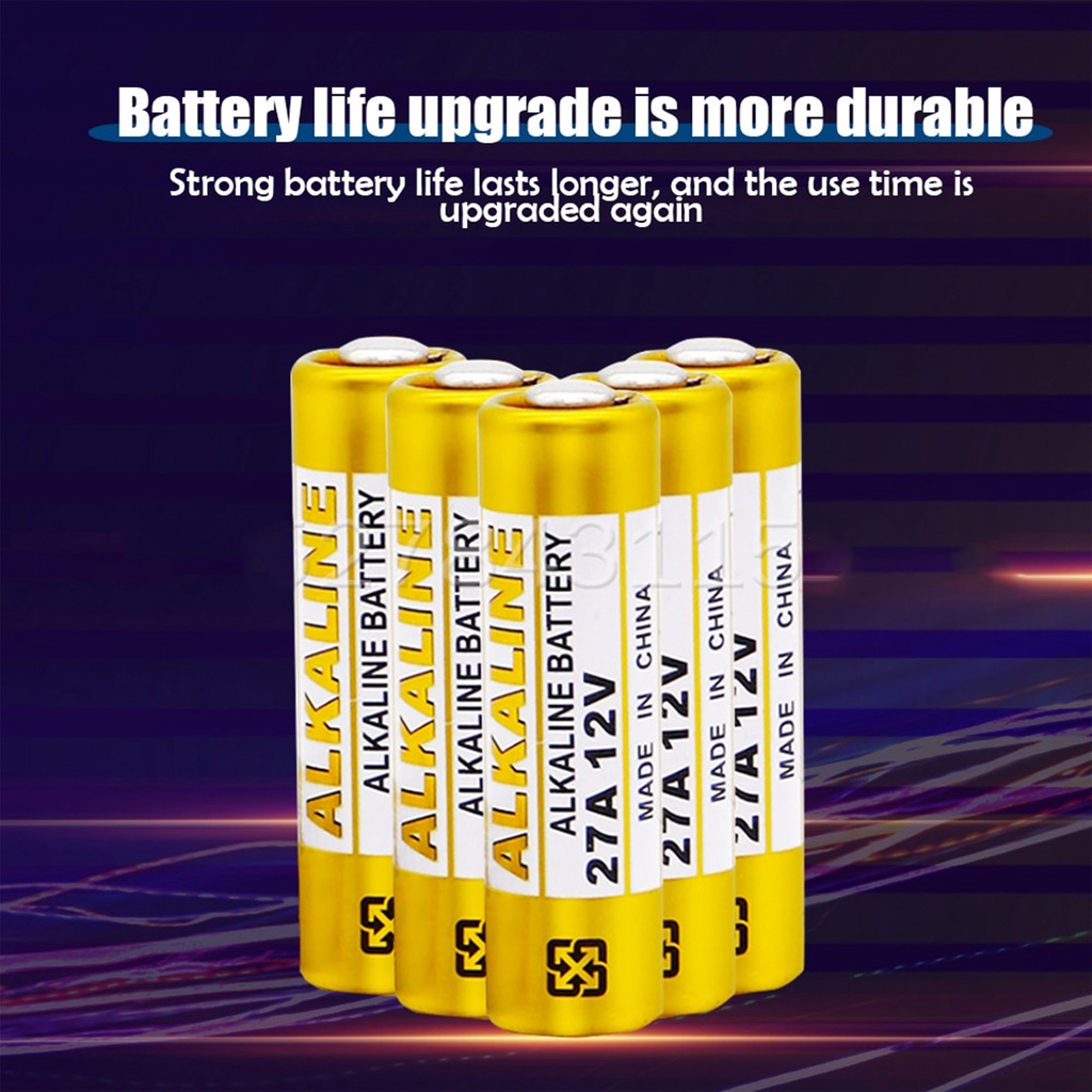 ถ่านประตูรีโมท 23A 27A อัลคาไลน์ ขนาด12V ลอตใหม่ ไฟแรง ขายยกแผง 12V ...