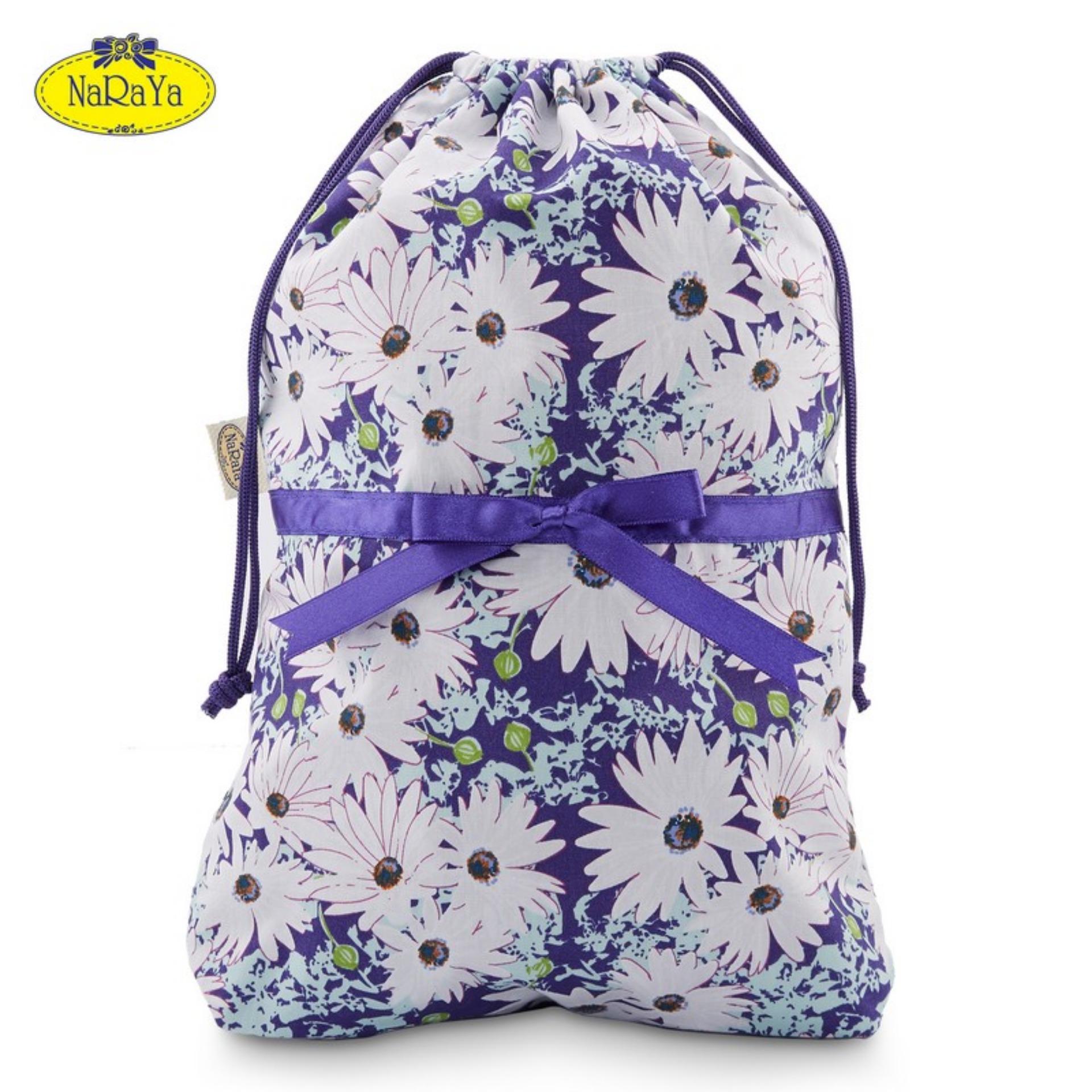 กระเป๋าผ้าหูรูด NaRaYa Daisy Collection - Naraya - ThaiPick