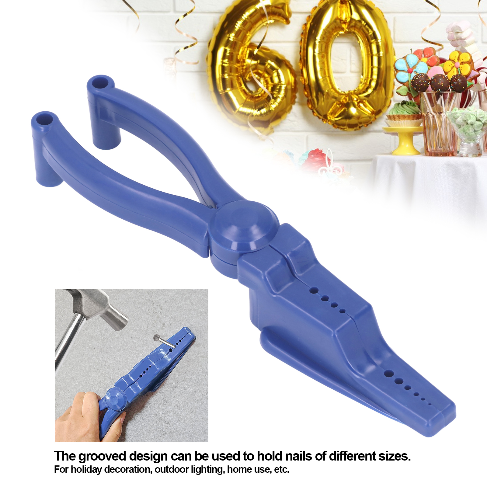 Nail Pliers Hammering Nailing Holder ABS Finger Protector Portable Hand ...