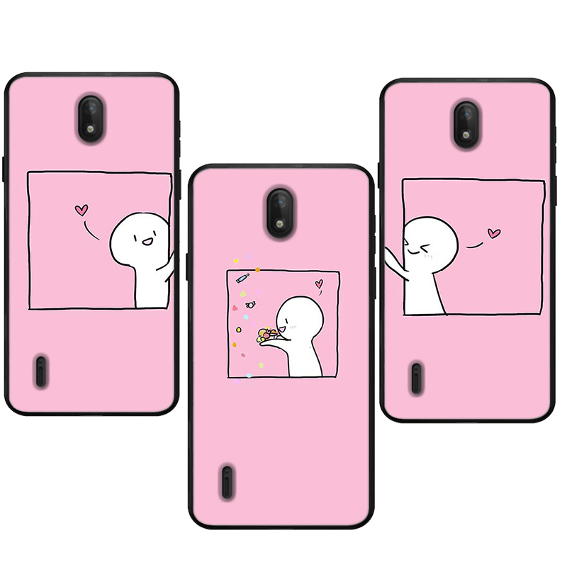 กรณี Nokia C1 TPU โทรศัพท์เคสจิตรกรรมรูปแบบปกหลังชน - D&She - ThaiPick