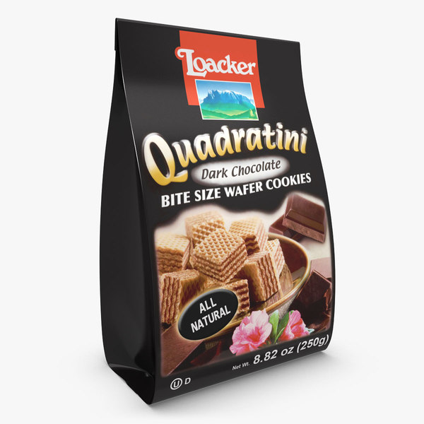 พร้อมส่ง Loacker Quadratini Wafer รส Dark chocolate ขนาด 250g ...