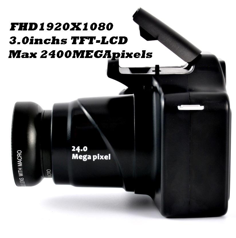 HD Digital Camera Mirrorless 1080P 3.0 Inch Lcd Screen Optical Zoom Tf ...