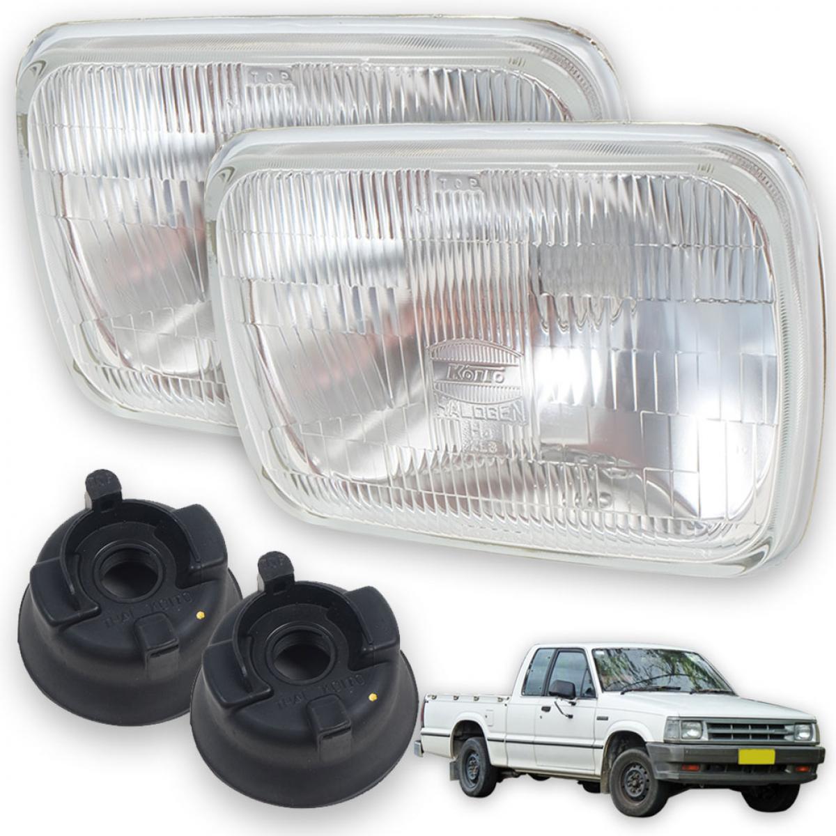 ไฟหน้า H4 KOITO รุ่น มาสด้า แม็กนั่ม MAZDA MAGNUM B2000 B2200 ปี 1986 ...