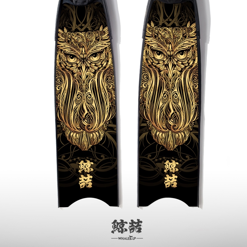 Whaleup Freediving Fins Skins Customized Sticker Coating（it is NOT FIN ...