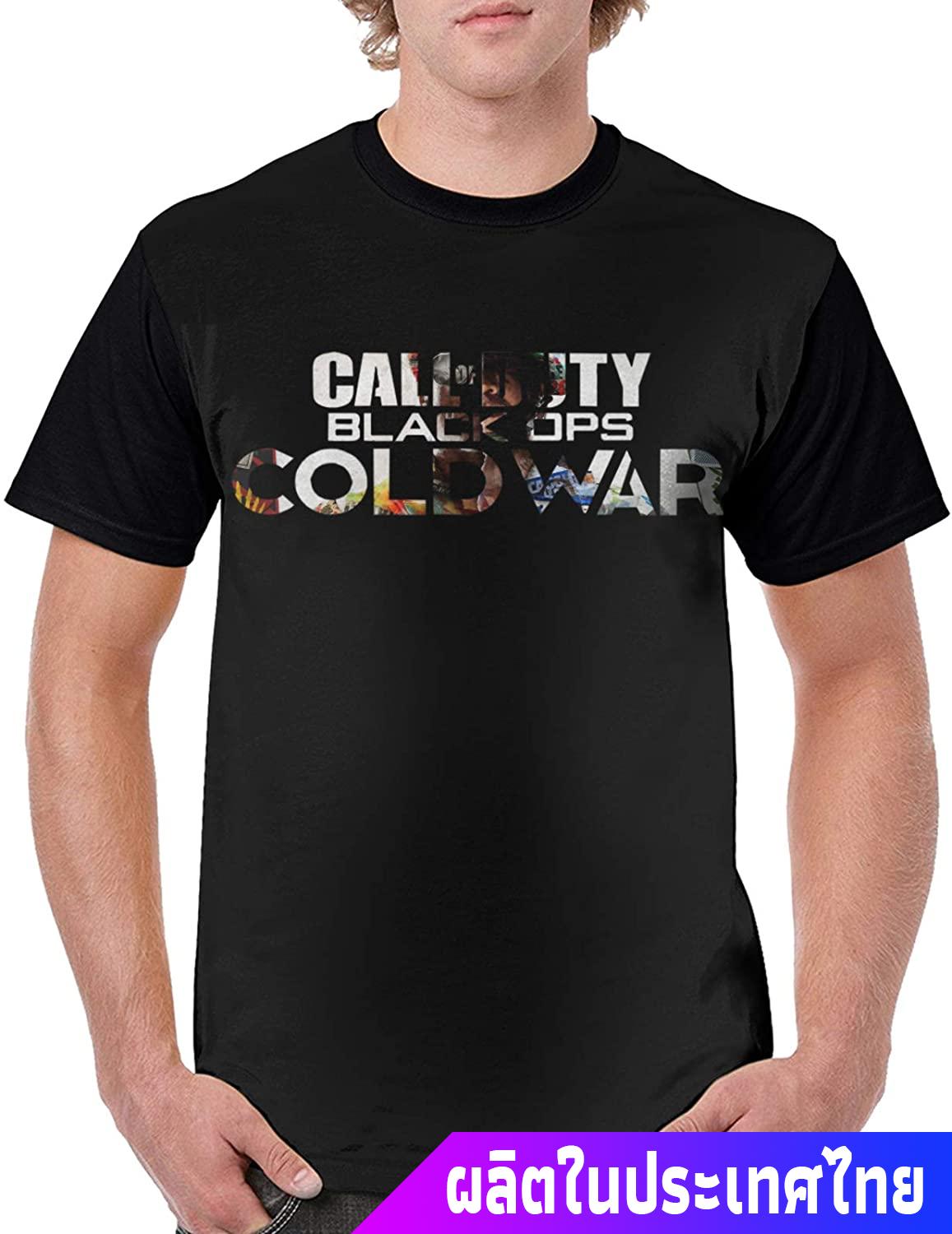 unisex ผู้ชายและผู้หญิง Mens Graphic T-Shirt Call Cool Duty Cold-War ...
