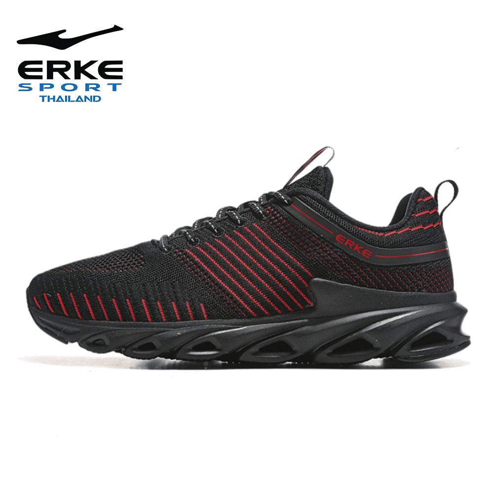 ERKE Forerunner สี Black/Red รองเท้า วิ่ง ผู้ชาย รองรับการออกกำลังกาย ...