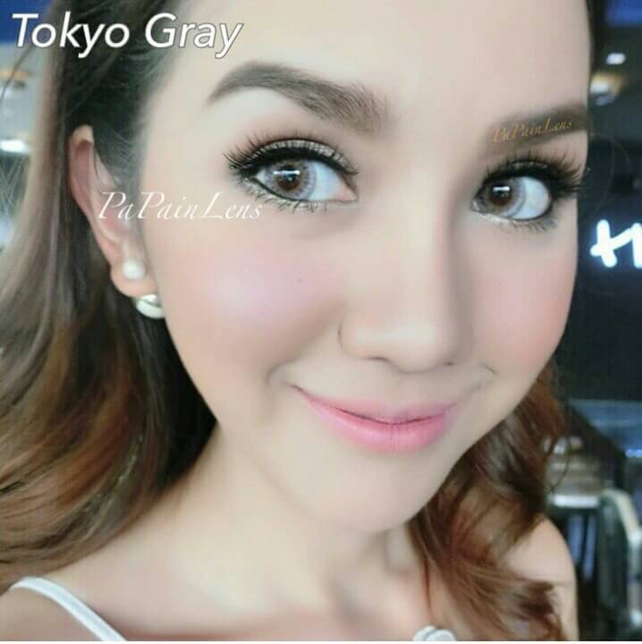 คอนแทคเลนส์ยี่ห้อ Dream color1 รุ่น Tokyo Gray - WINKBIGEYES - ThaiPick