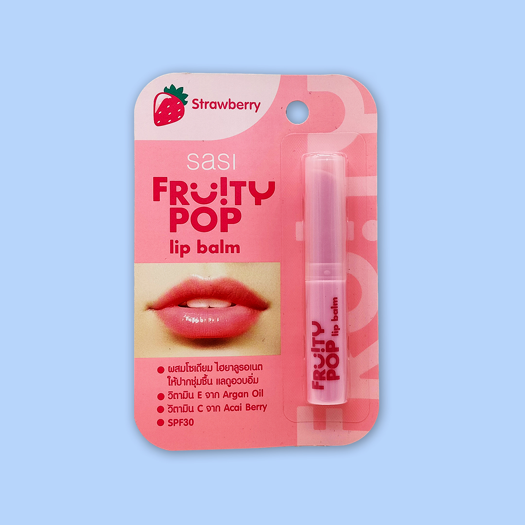 SASI Fruity Pop Lip Balm 1.5g ศศิ ฟรุตตี้ ป๊อป ลิป บาล์ม ปากชุ่มชื้น ...