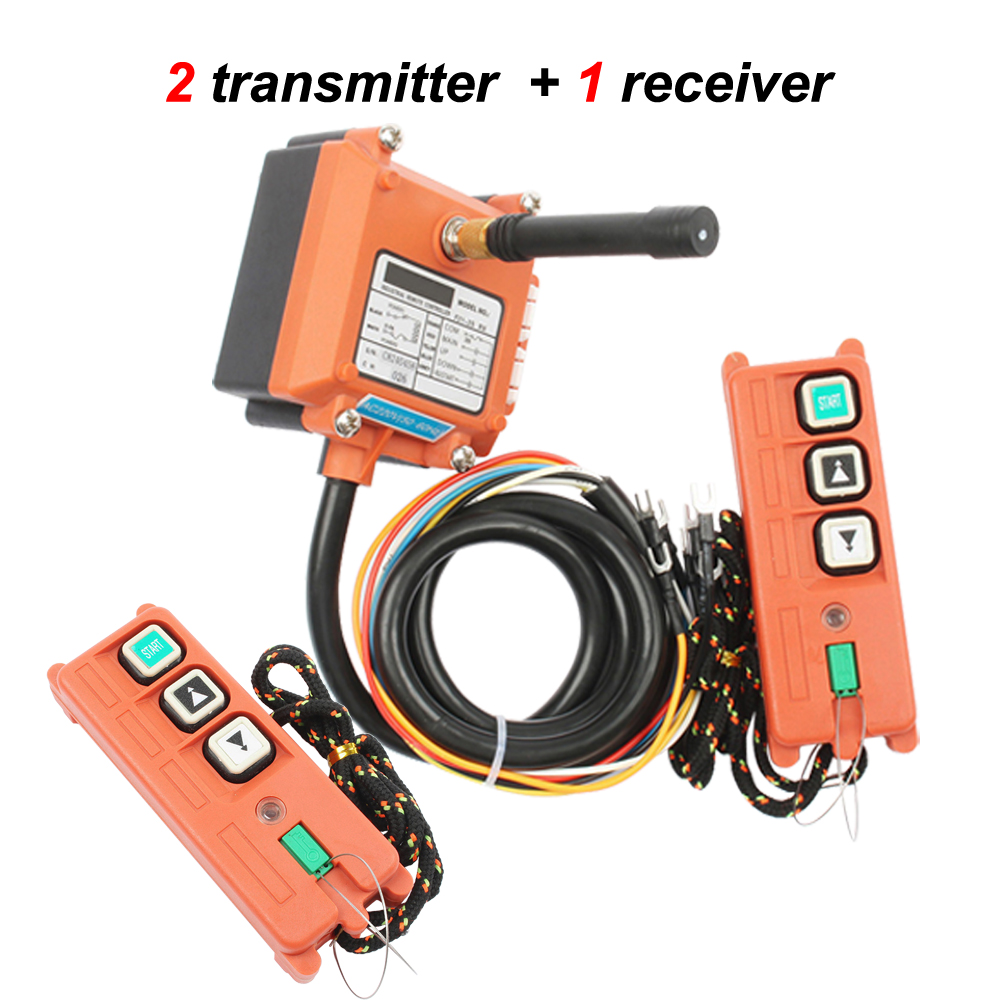 3 buttons F21-2S Wireless Industrial Remote Controller Electric Hoist ...
