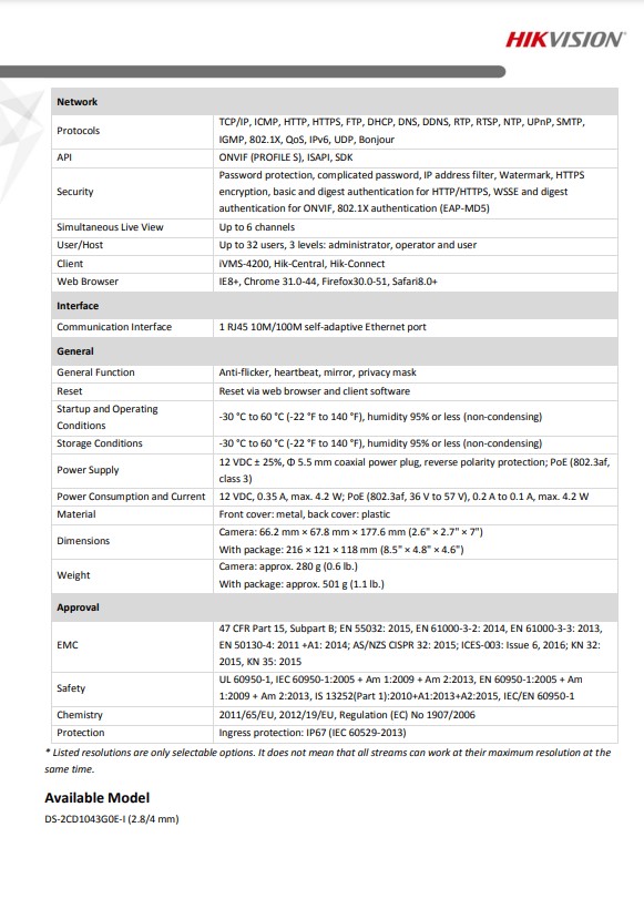ชุดกล้อง IP 8 ตัว HIKVISION 4MP เครื่องNVR POE DS-7108IN-Q18PM กล้อง DS-2CD1043G0E-I (2.8mm ...