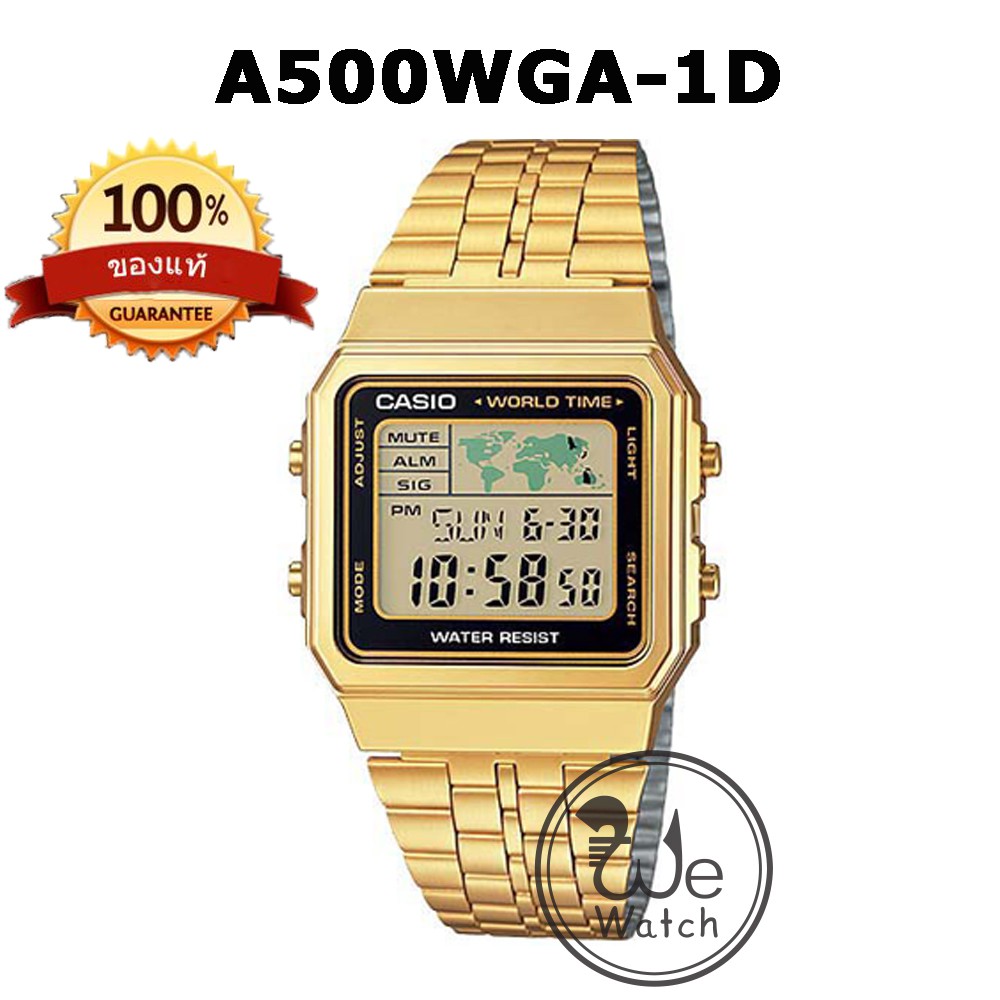 CASIO ของแท้ รุ่น A500WA A500WGA นาฬิกาผู้ชาย รับประกัน 1ปี A500 A500WA-1D A500WA-7D | Lazada.co.th
