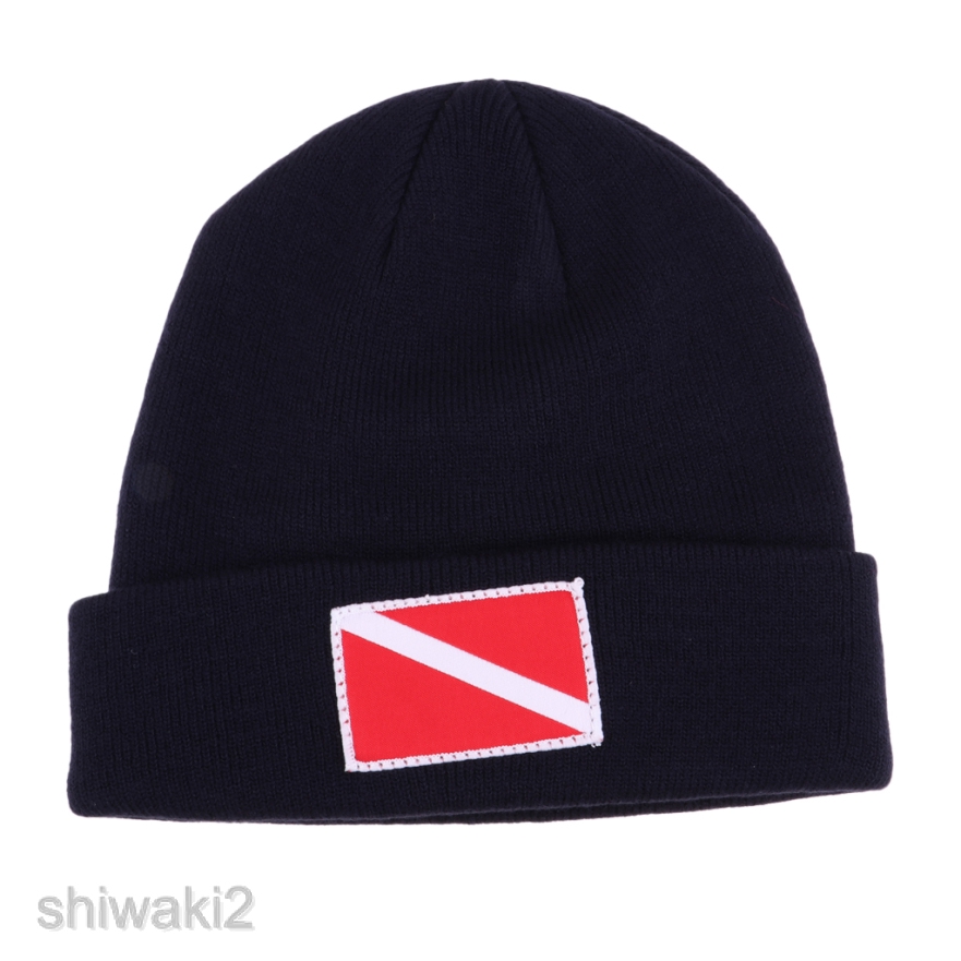Dive Flag / Diver Down Scuba Diving Surf Kayak Sports Knit Beanie Hat ...