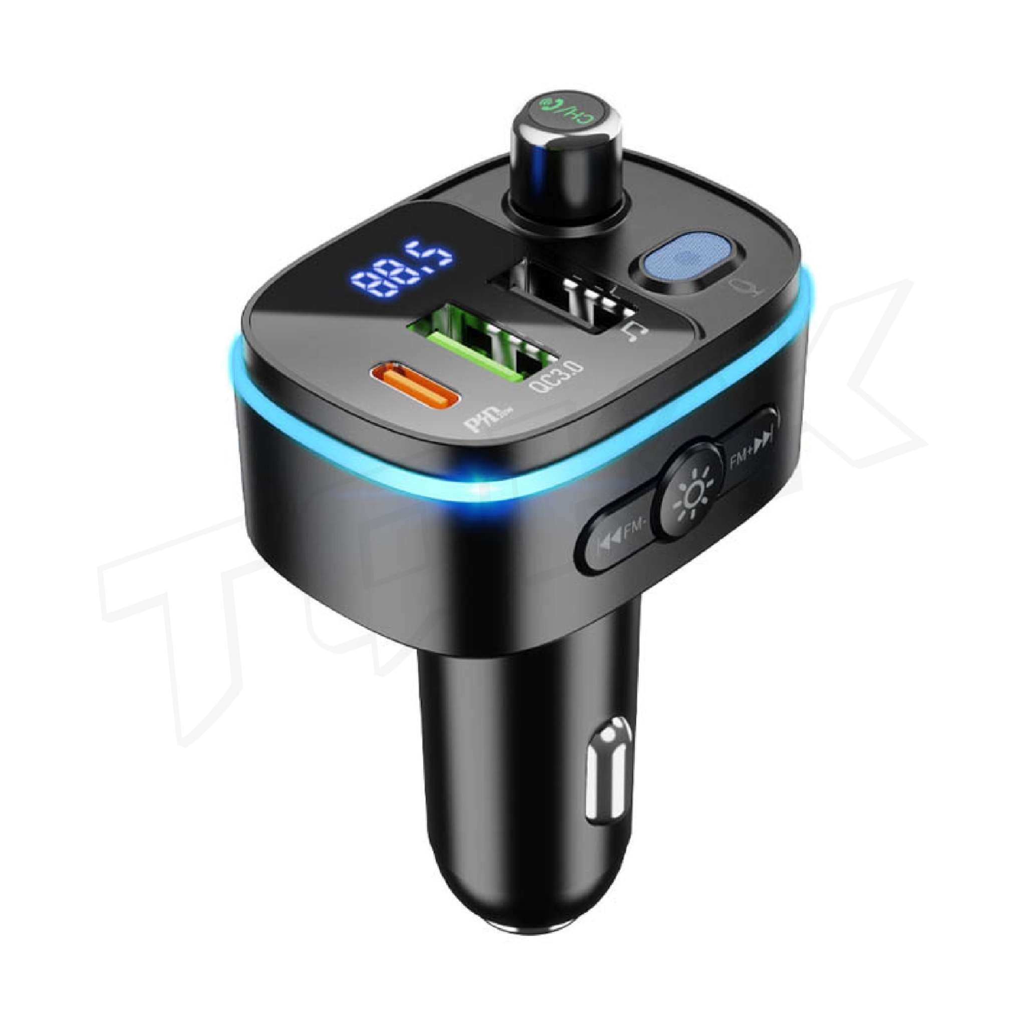 Hoco E62 บลูทูธ ในรถยนต์ Bluetooth5.0 Car Kit FM Transmitter PD20W + QC 3.0 display LED Jdy8899 ...