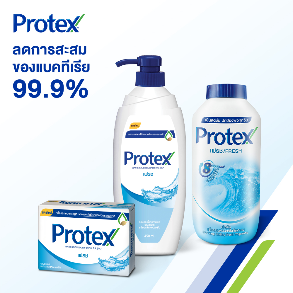 โพรเทคส์ เฟรช 180 มล. รวม 24 ขวด (ครีมอาบน้ำ, สบู่อาบน้ำ) Protex Fresh Shower Cream 180ml Total ...