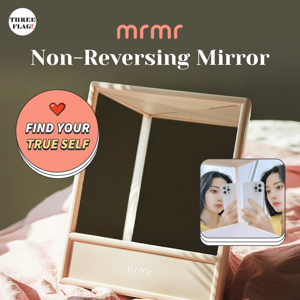 Mrmr Non-Reversing Mirror-ใบหน้าของฉันที่คนอื่นเห็น (สีชมพู) | Lazada.co.th