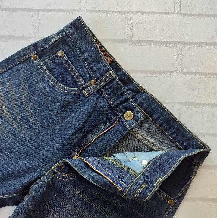 Mc Jeans กางเกงยีนส์ขากระบอกใหญ่ผ้าฟอก สี สนิม BIG SALE - Jeans note - ThaiPick