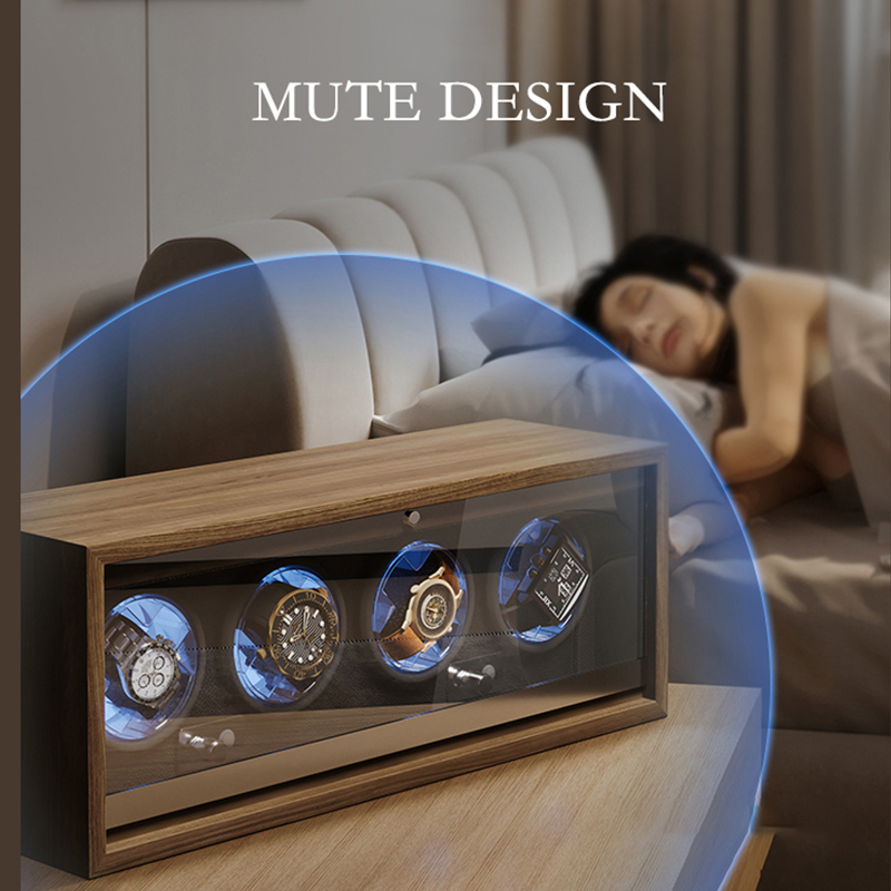 IBBETON Brand Luxury Wood Watch Winder High-End1 2 3 4 Slot Automatic ...