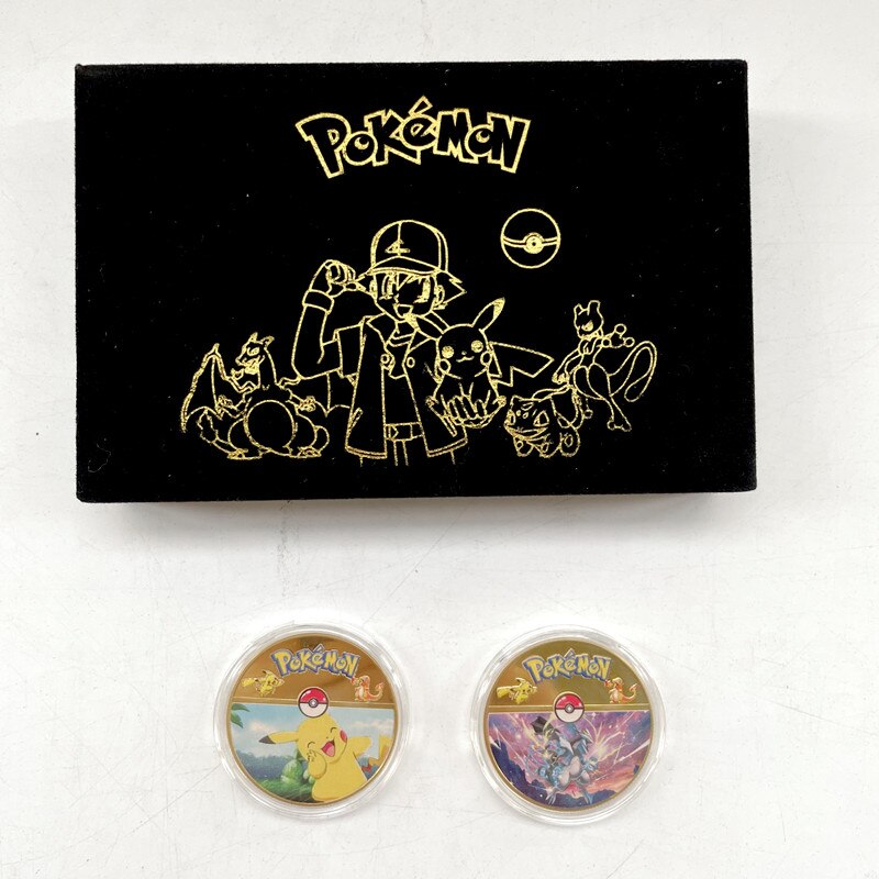 ใหม่26 Charming Pokemon เหรียญที่ระลึกคาวาอิ Pikachu รูปแบบเคลือบสี46 ...