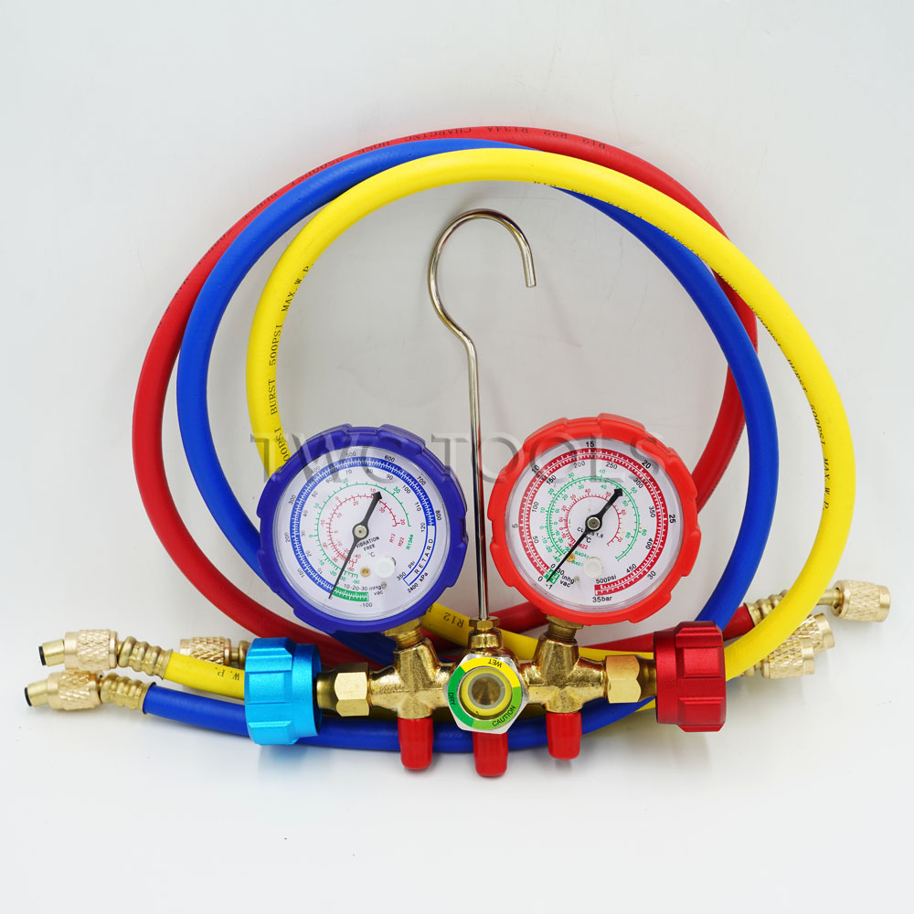 DSZH เกจ์วัดน้ำยาแอร์ R12 R22 R134A เครื่องมือช่างแอร์ เกจชาร์จน้ำยา ...