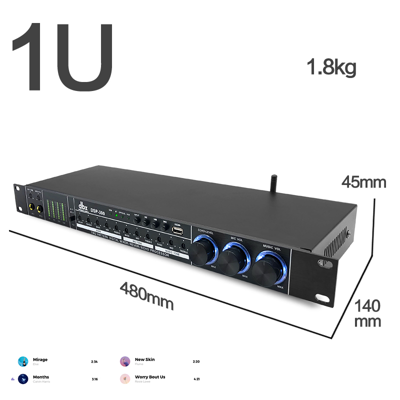 DBX DSP-300 เอฟเฟคไมค์ร้อง เครื่องปรับเอฟเฟคเสียงร้อง ป้องกันการหอนด้วย ...