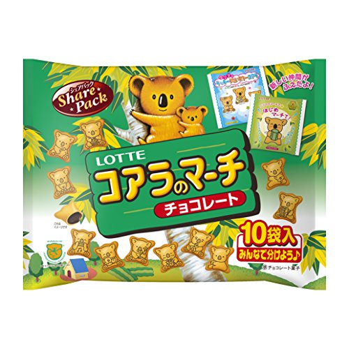 Koala Mach Lotte ขนมปังหมีโคอาล่ามาร์ชนำเข้าจากญี่ปุ่น 1 แพ็ค 10 ห่อ ...