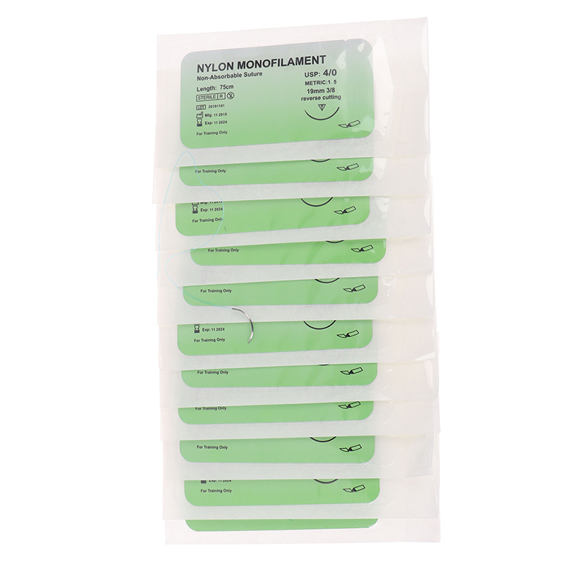 Fashionday 12Pcs/set Nylon Monofilament Medical Thread With Needle ...