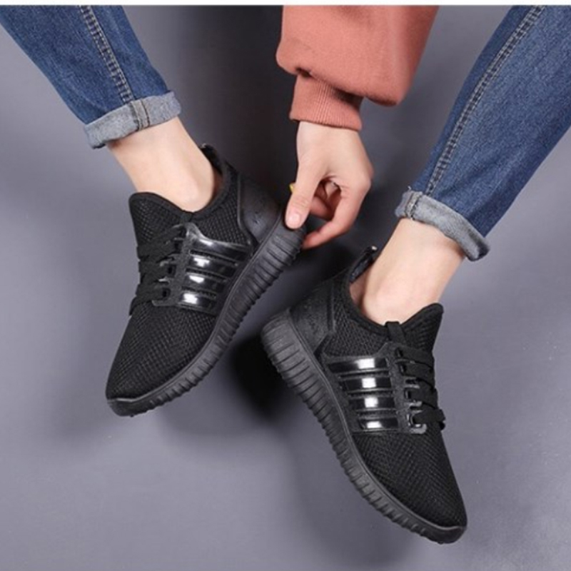 LH Shoes💖 รองเท้าผ้าใบสตรี สีดำ รองเท้าบุรุษและสตรี รองเท้าผ้าใบที่ ...