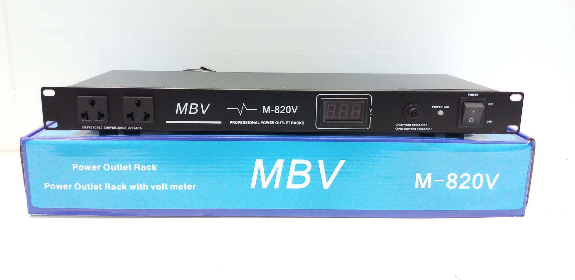 ปลั๊กรางจ่ายไฟสำหรับติดแล็ค 10ช่อง BREAKER OUTLET รุ่น MBV M-820V สินค้าพร้อมส่ง มีเก็บเงินปลาย ...