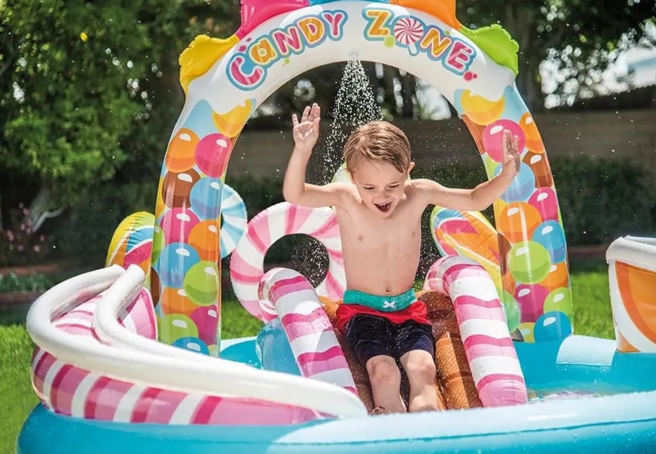 Intex 57149 Candy Play center paddling pool สระสวนน้ำลูกกวาด ฟรี ลูกบอล ...