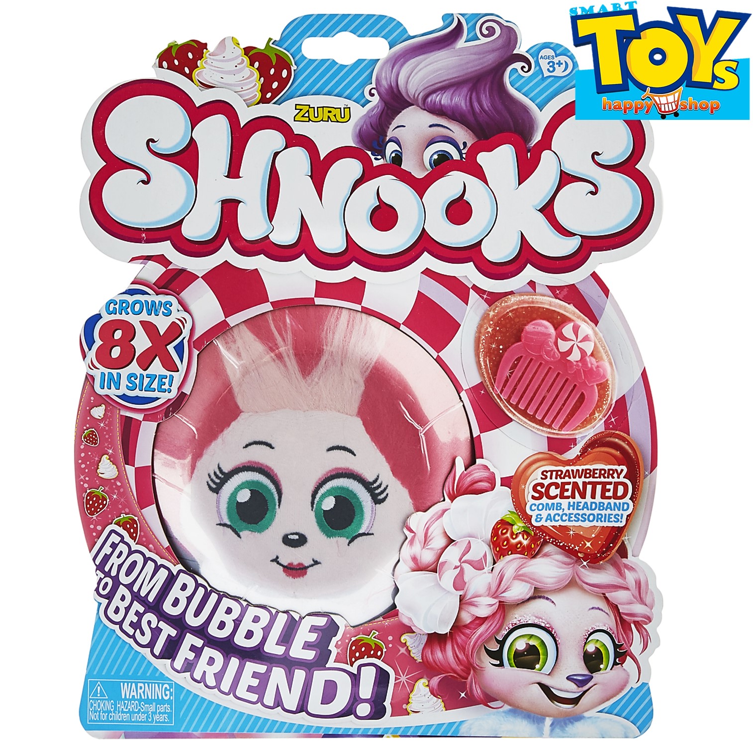 ตุ๊กตาขนฟูลิขสิทธิ์นำเข้าของแท้จาก ZURU SHNOOKS STRAWBERRY รุ่นพิเศษ ...