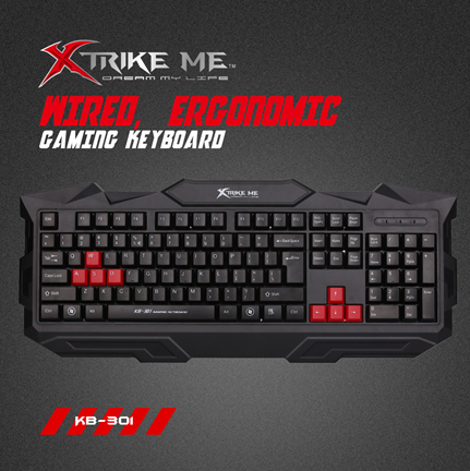 คีย์บอร์ด XTRIKE ME K/B GAMING KEYBOARD KB-301 | Lazada.co.th