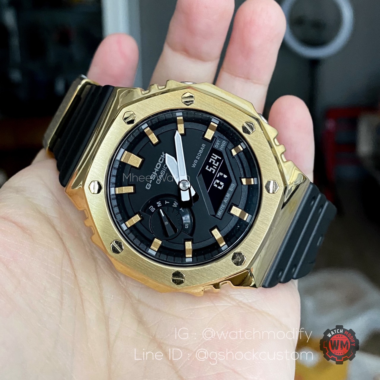 G-Shock หน้าAP Gold Resin รุ่น GA-2100 แต่ง Casioak Mod Gen1 - Mhee ...