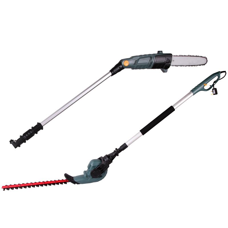 Garden Tool 600W 2 in 1 Pole saw & Hedge Trimmer with 10M Cable VDE ...