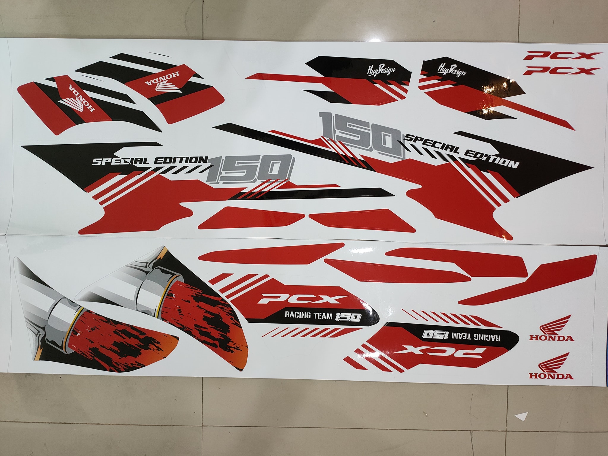 สติ๊กเกอร์ PCX Racingชุดเล็ก 2018-2020 - hugsticker - ThaiPick
