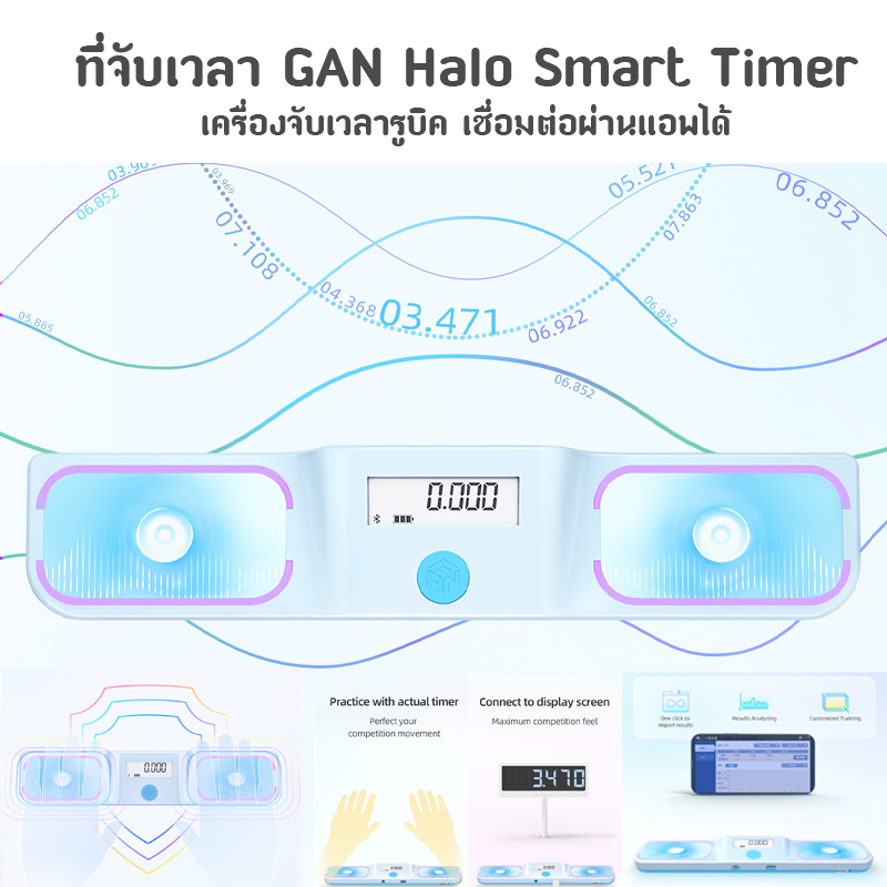 ส่งจากไทย !!! Gan Halo Timer 2023 GAN นาฬิกาจับเวลาอัจฉริยะ เชื่อมต่อผ่านแอพ ควบคุมด้วยการสัมผัส ...