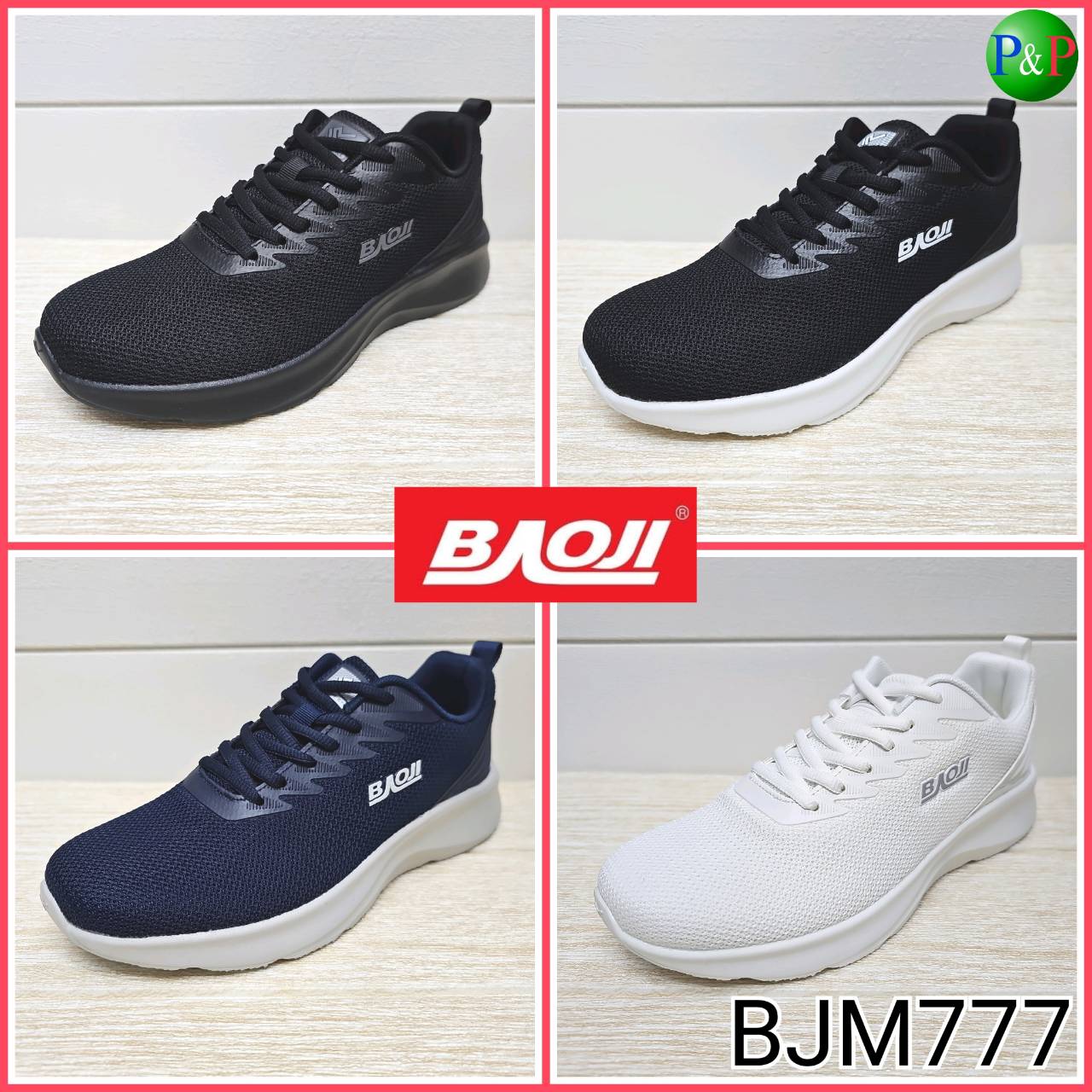 Baoji BJM777 รองเท้าผ้าใบชาย ไซส์ 41-45 - P&P 4SHOP - ThaiPick